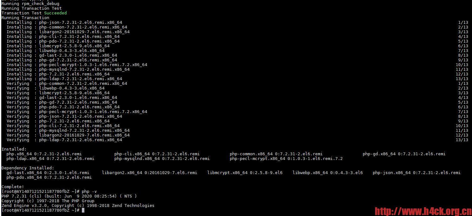 CentOS 6 更新php 从7.0到7.2 – obaby@mars